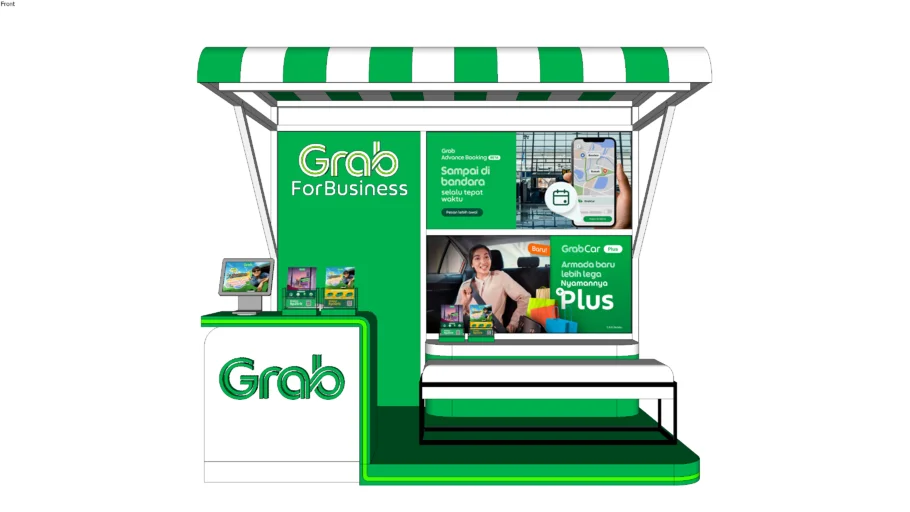 Grab for Business Shelter Booth | 3D Warehouse