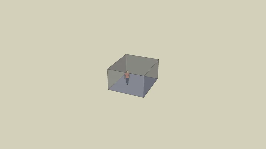 a man trapped in a box | 3D Warehouse
