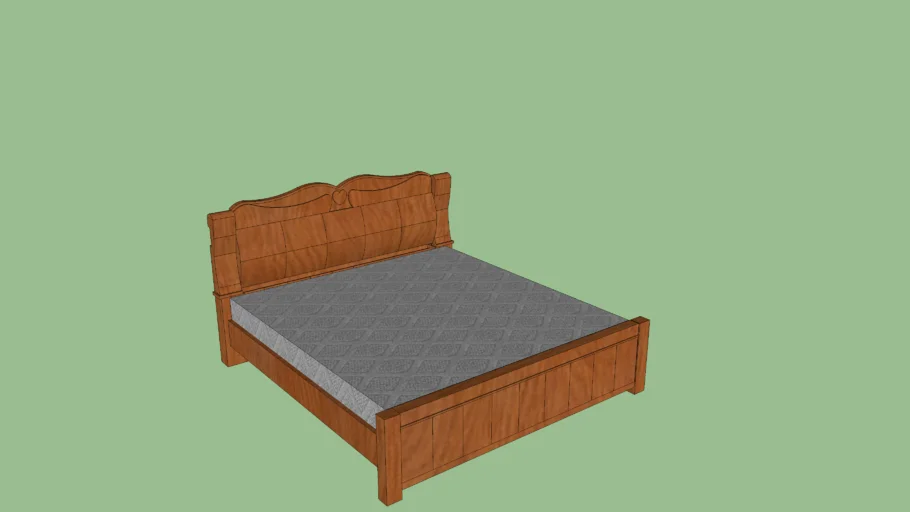 wood bed (b) | 3D Warehouse