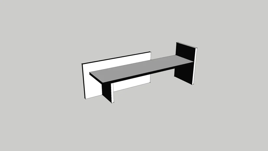 Rietveld bench | 3D Warehouse