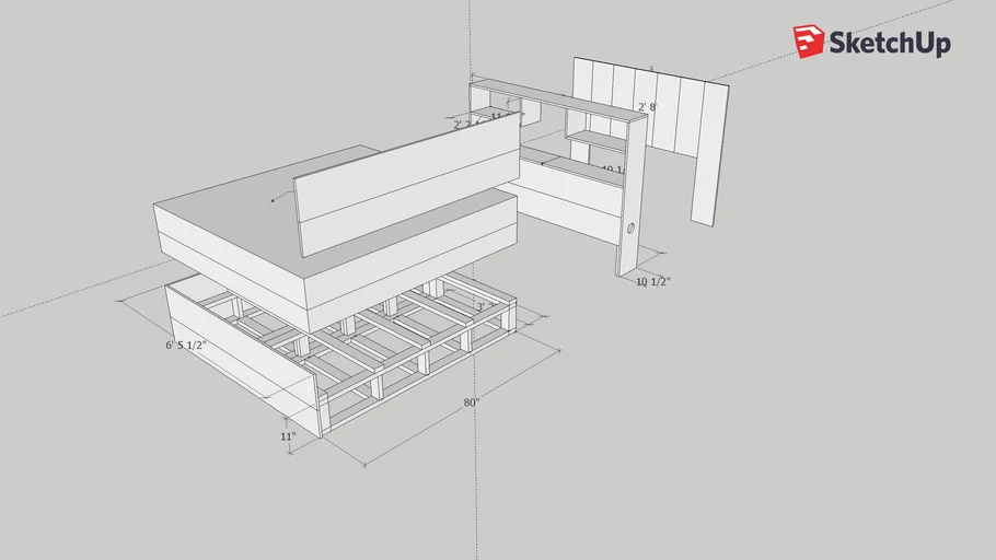 bed1 | 3D Warehouse