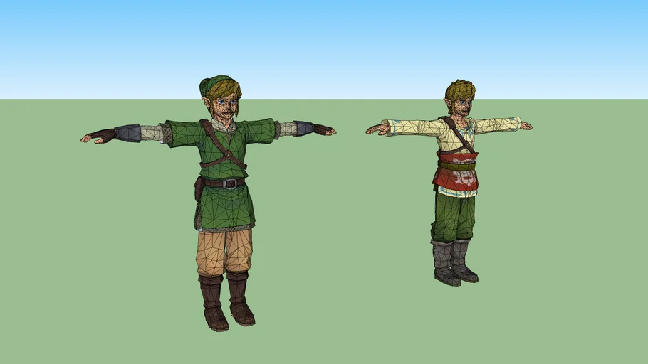 Link (Hero Clothes and Skyloft Clothes) - The Legend of Zelda: Skyward ...