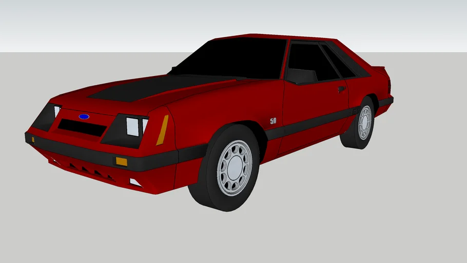 1986 Ford Mustang GT | 3D Warehouse