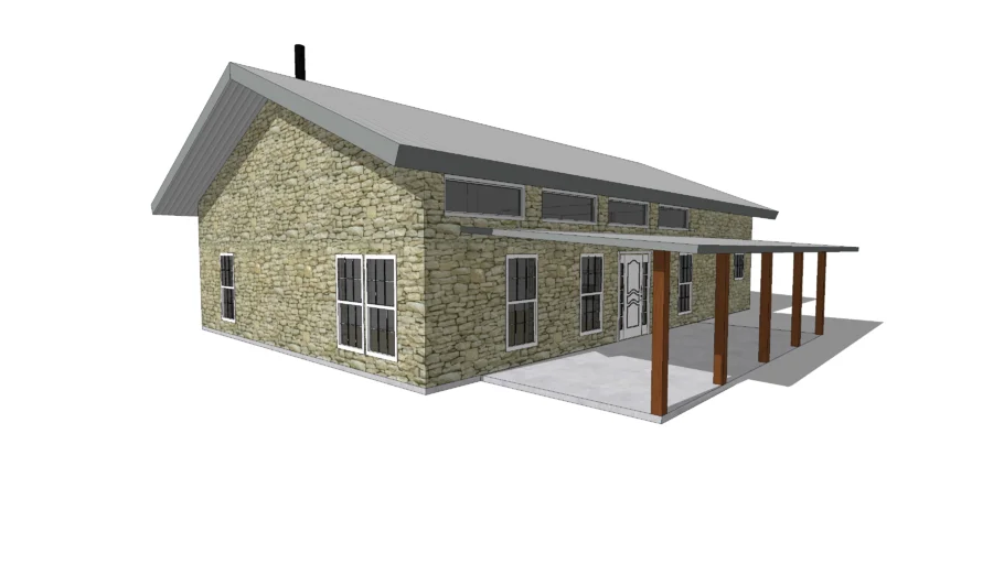Stone Barndominium | 3D Warehouse