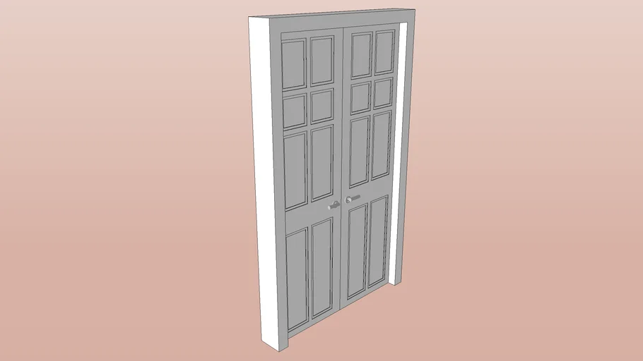 Large Wooden Door | 3D Warehouse