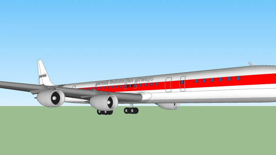 Garuda Indonesia DC-8 | 3D Warehouse