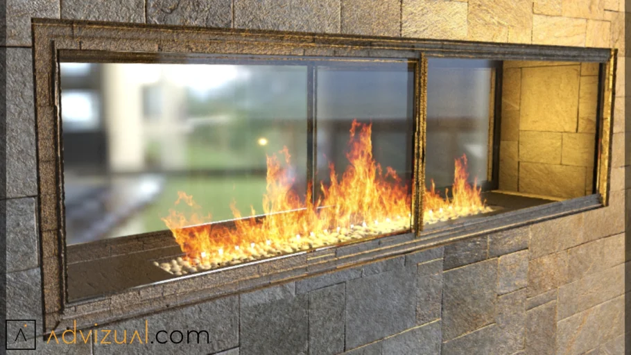 Fireplace (V-Ray Ready) | 3D Warehouse