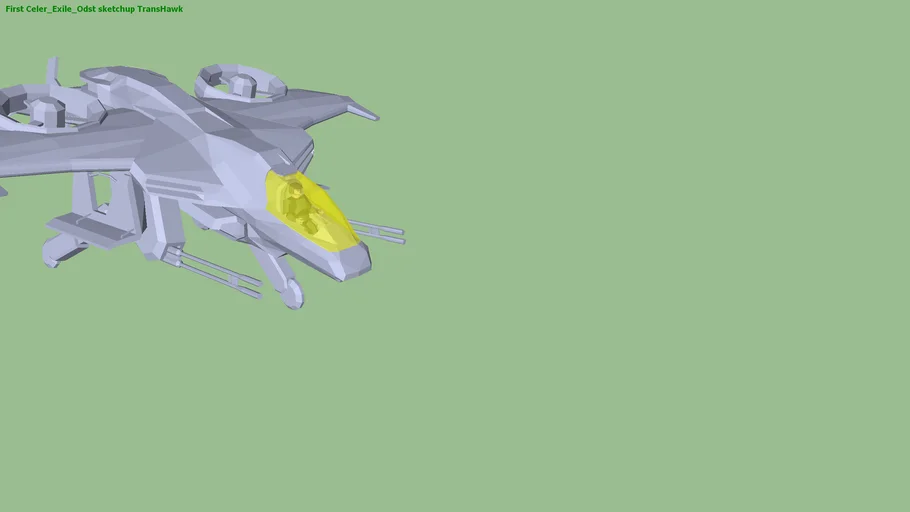 The first Halo Custom Edition Celer_Exile_Odst Transport Hawk | 3D ...