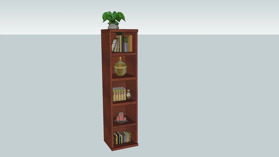Bush Narrow Bookcase | 3D Warehouse
