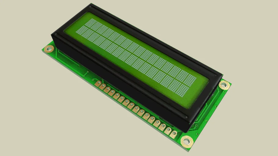 Basic 16x2 Character LCD | 3D Warehouse