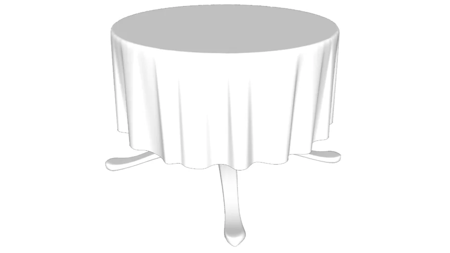 Table With Cloth | 3D Warehouse