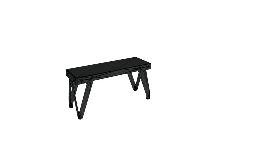 Functionals Lloyd bench 90cm | 3D Warehouse