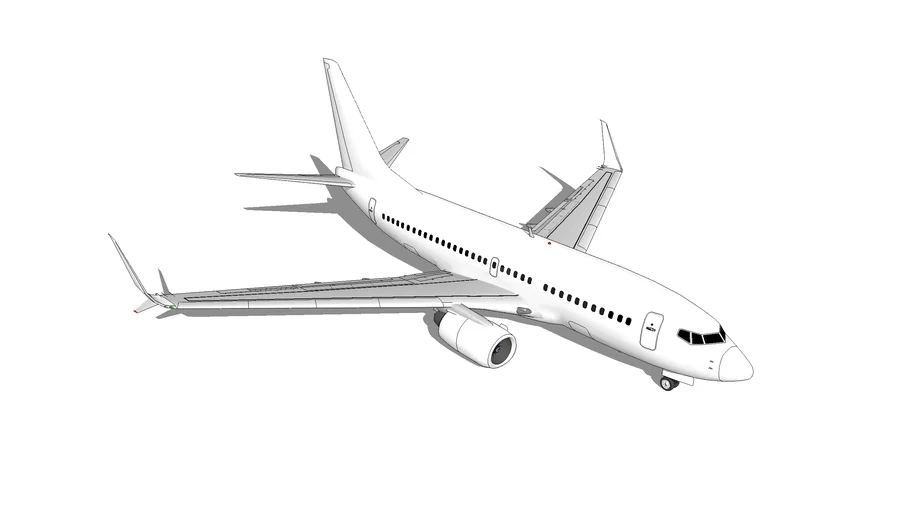 Boeing 737-700 Split Scimitars Winglets Template | 3D Warehouse
