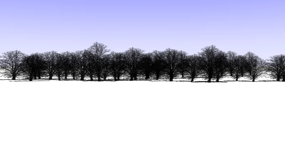 Winter Tree Line | 3D Warehouse