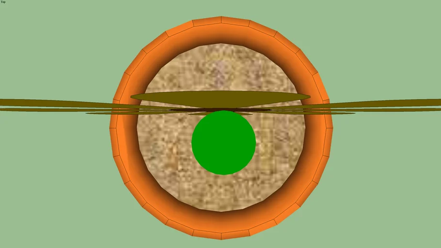 Flower Pot with 2D sunflower | 3D Warehouse