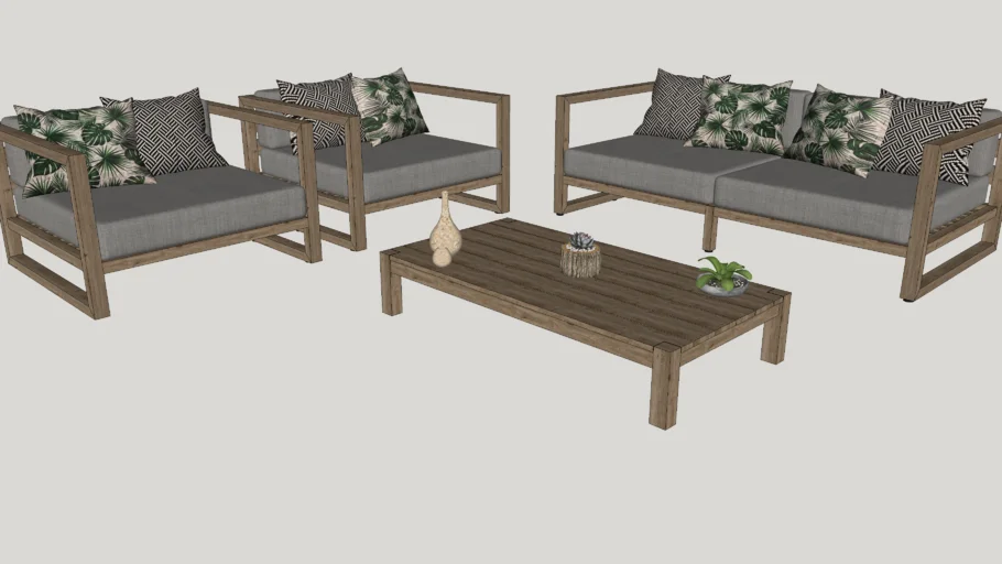 conjunto para area externa | 3D Warehouse