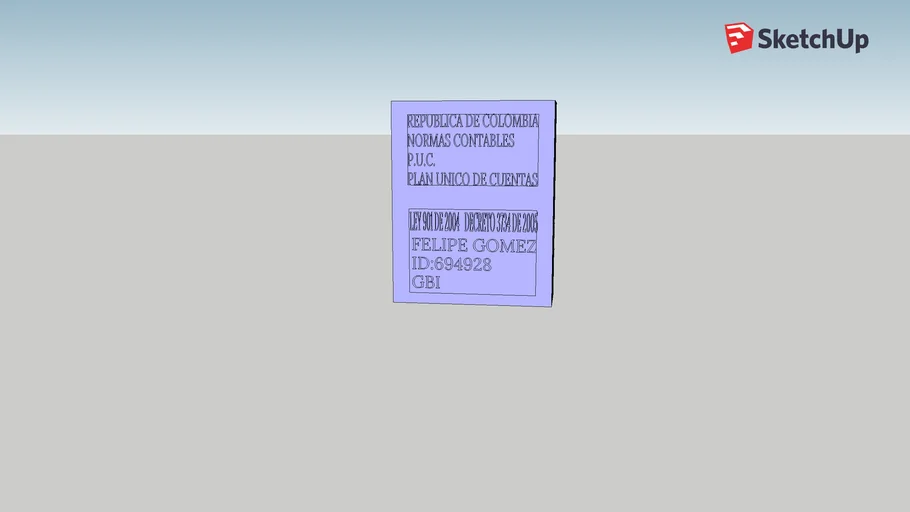 Felipe Gomez | 3D Warehouse