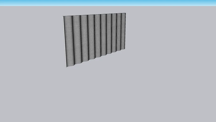 Corrugated metal sheet | 3D Warehouse