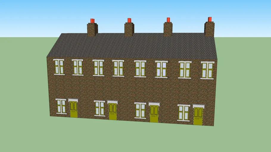 Street of Victorian Terraces | 3D Warehouse