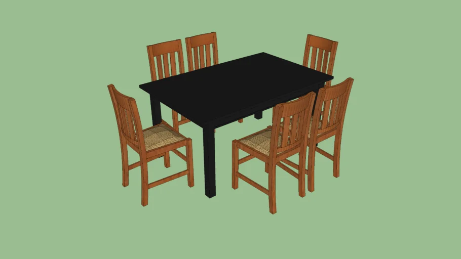 meja makan materila (RR) | 3D Warehouse