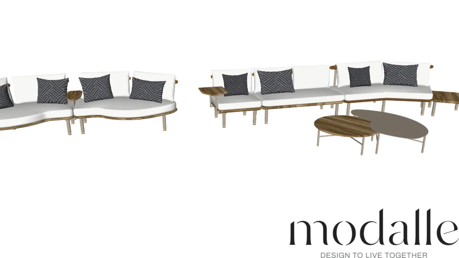 sofa modulo lagoon | 3D Warehouse