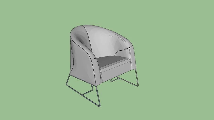 Mula - MU/1/PN - metal bent legs | 3D Warehouse