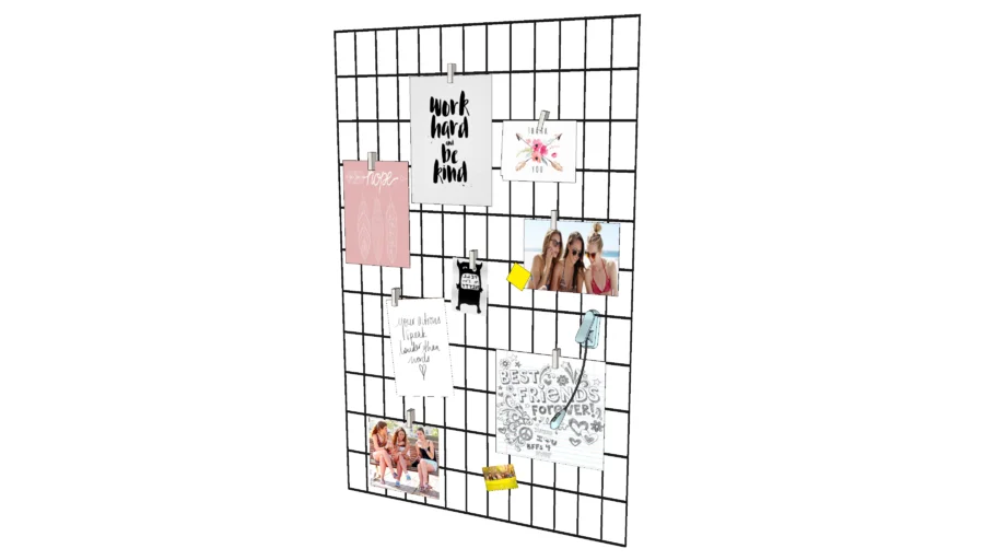 Noticeboard - Black Mesh | 3D Warehouse