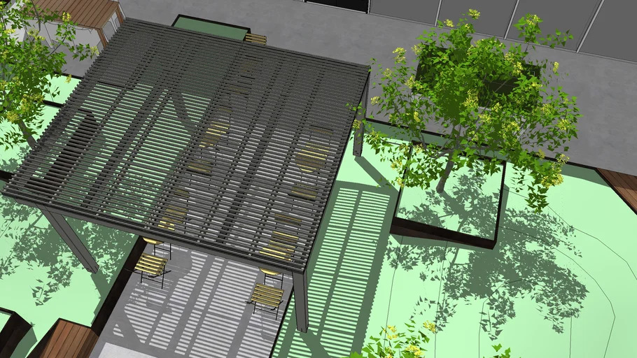 7th floor terrace shade | 3D Warehouse