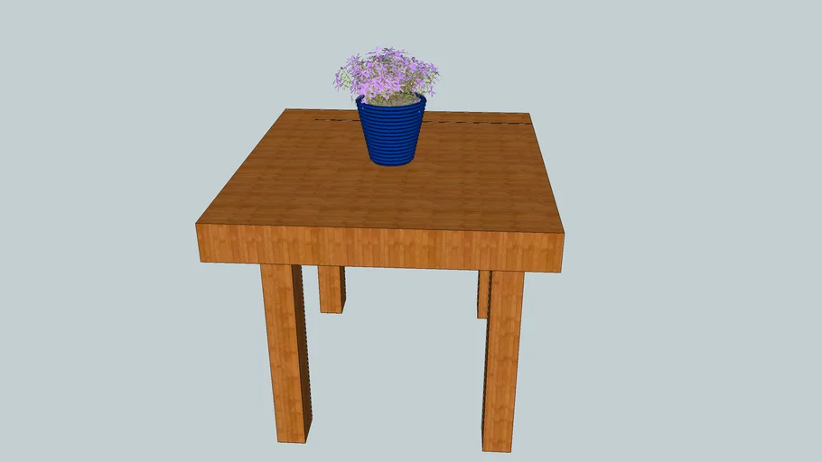 SMALL YABLE WITH VASE | 3D Warehouse