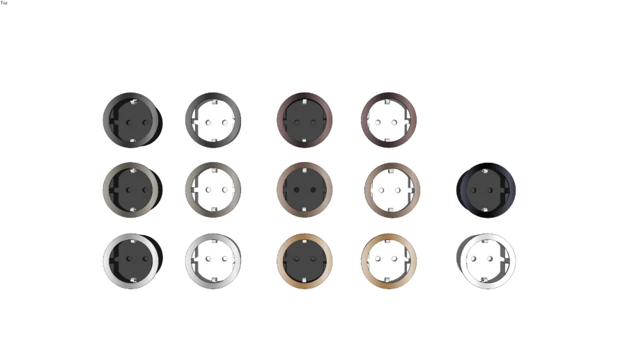 Socket - round - minimalistic design | 3D Warehouse