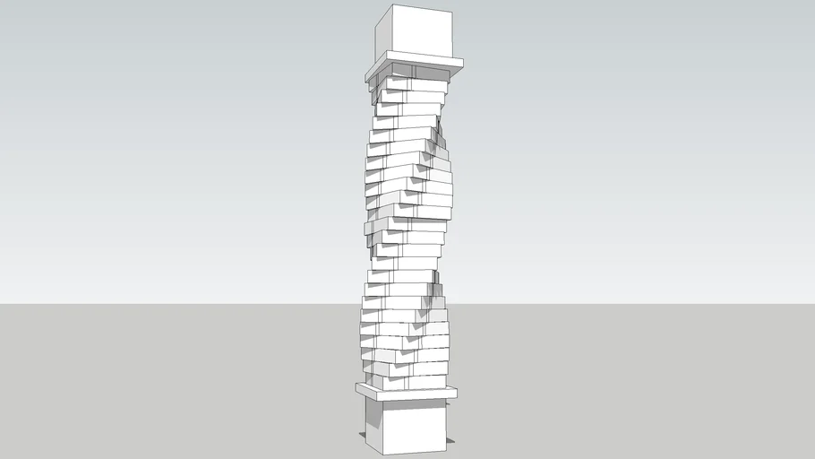 Twisted Brick Column | 3D Warehouse