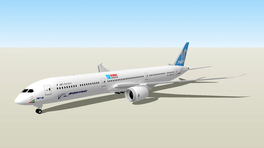 Boeing 787-10 Dubai Airshow N565ZC] | 3D Warehouse