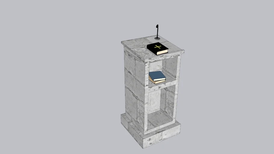 Traditional Stone Podium | 3D Warehouse
