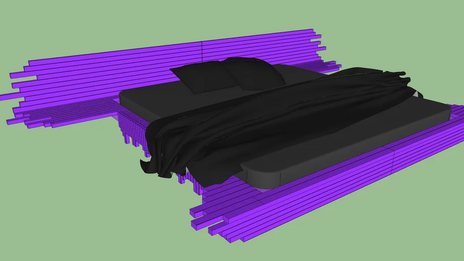 Purple Beat Bed | 3D Warehouse