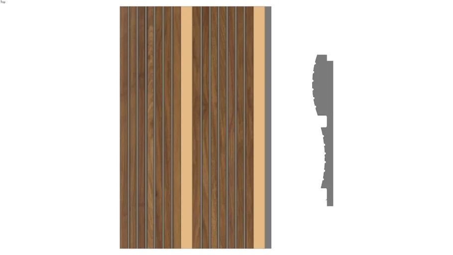 GL-3305 PVC Charcoal Louver | 3D Warehouse