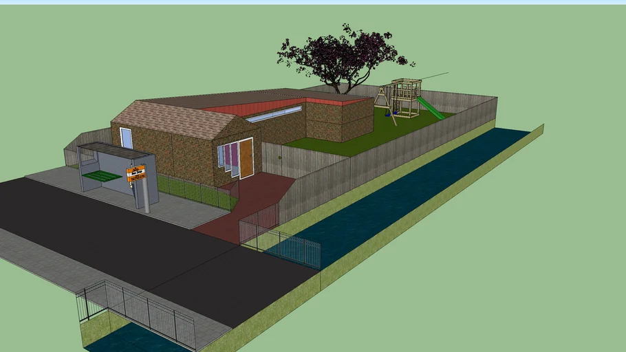 Riverside House and Bus Stop | 3D Warehouse