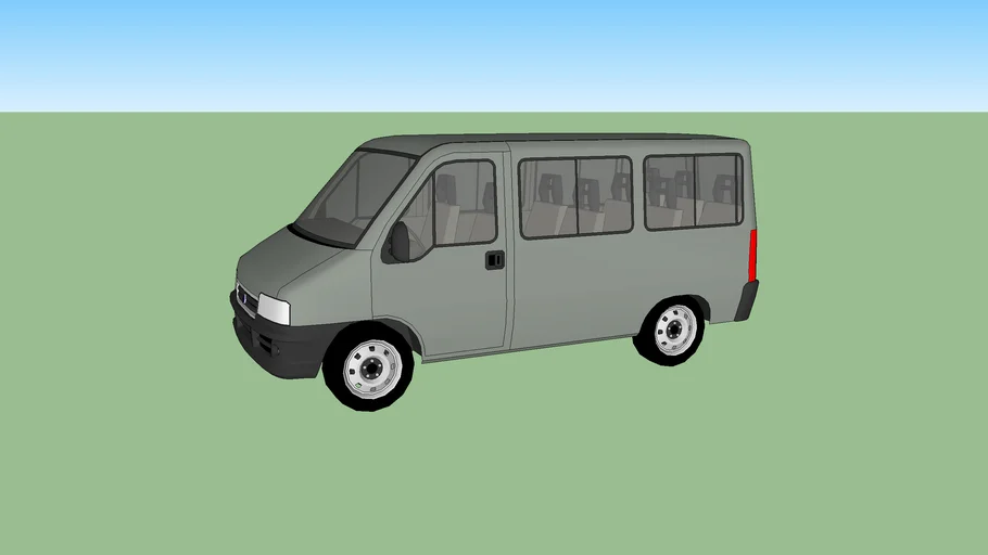 Fiat Ducato Minibus 9 places | 3D Warehouse