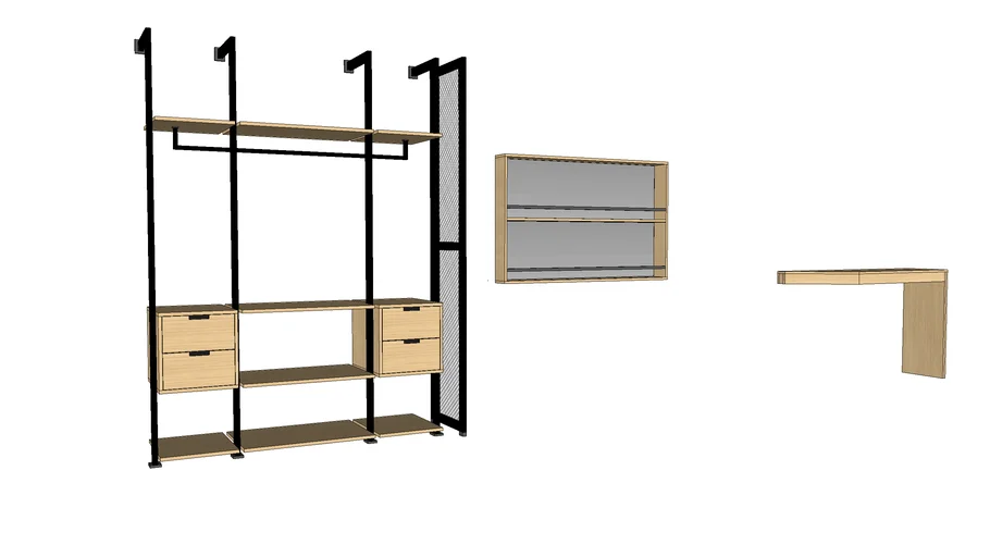 CLOSET BAR WINE RACK OAKLAND INTERIORS | 3D Warehouse