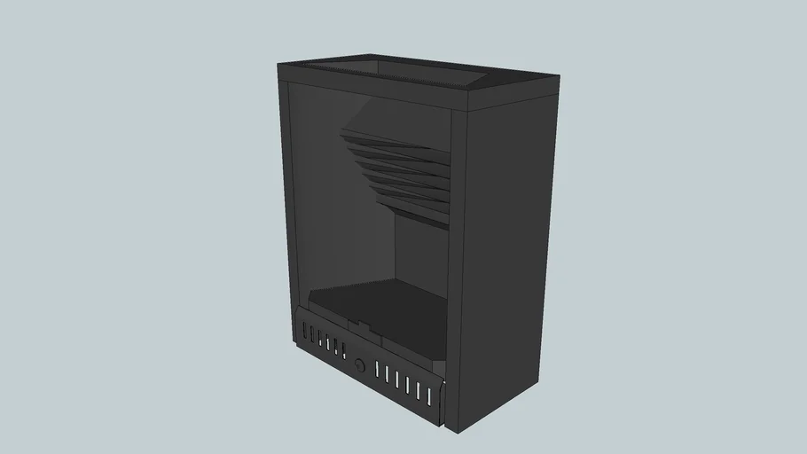 Hot Box - Fireplace - Real Flame | 3D Warehouse