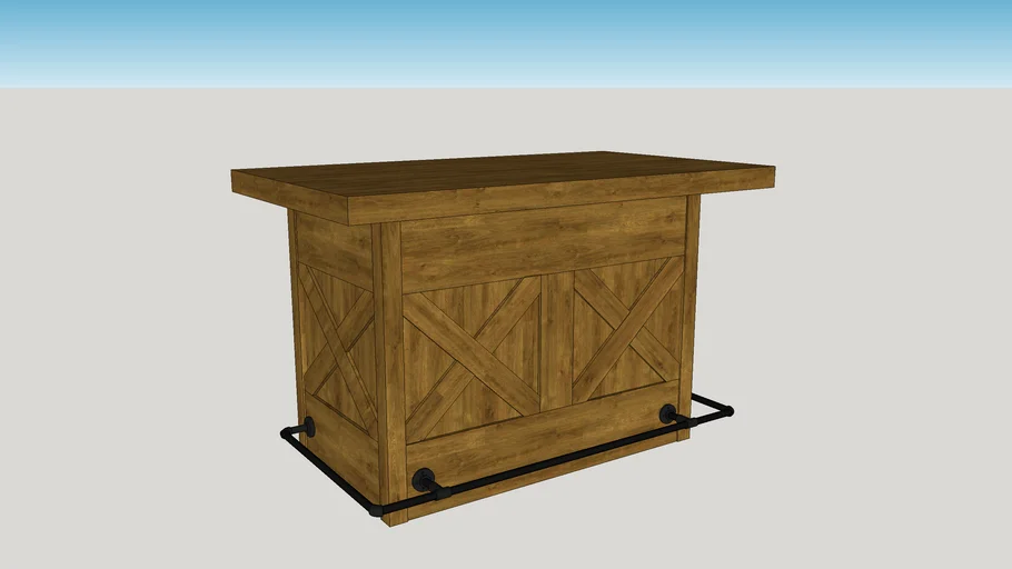 Diyadin Home Bar By Union Rustic | 3D Warehouse