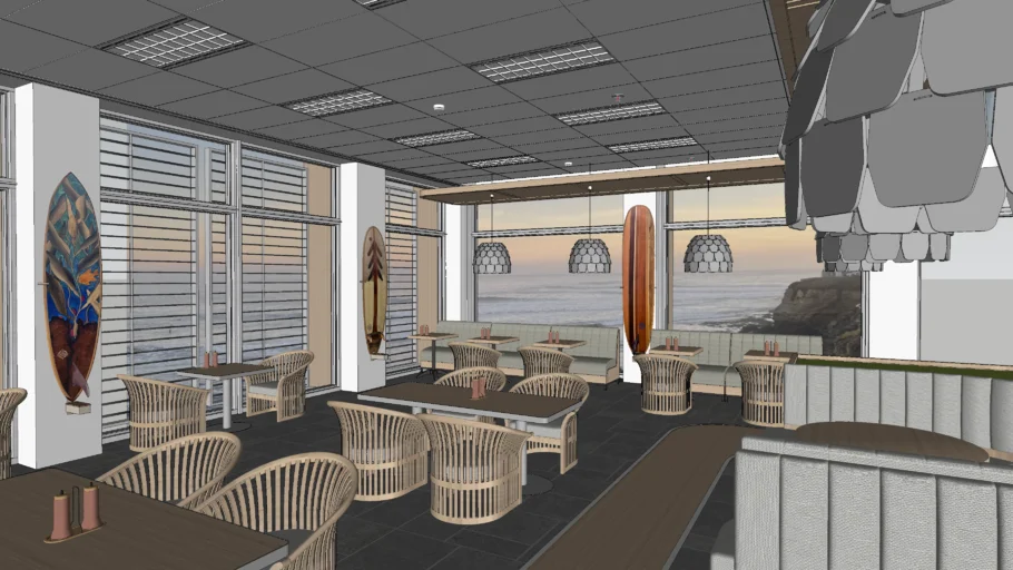 Restaurant with Ventana Surfboards | 3D Warehouse