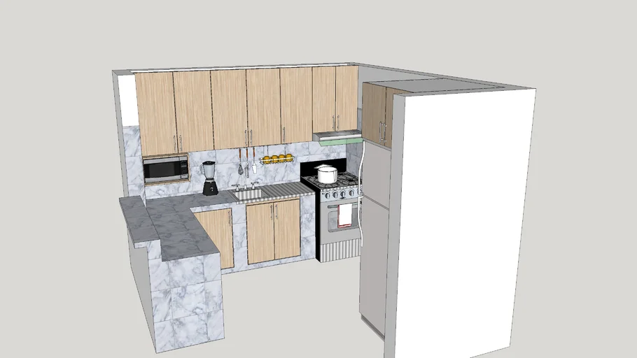 L shape kitchen reno | 3D Warehouse