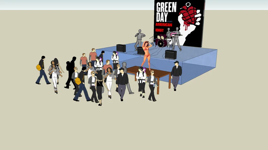 green day rockin it out | 3D Warehouse
