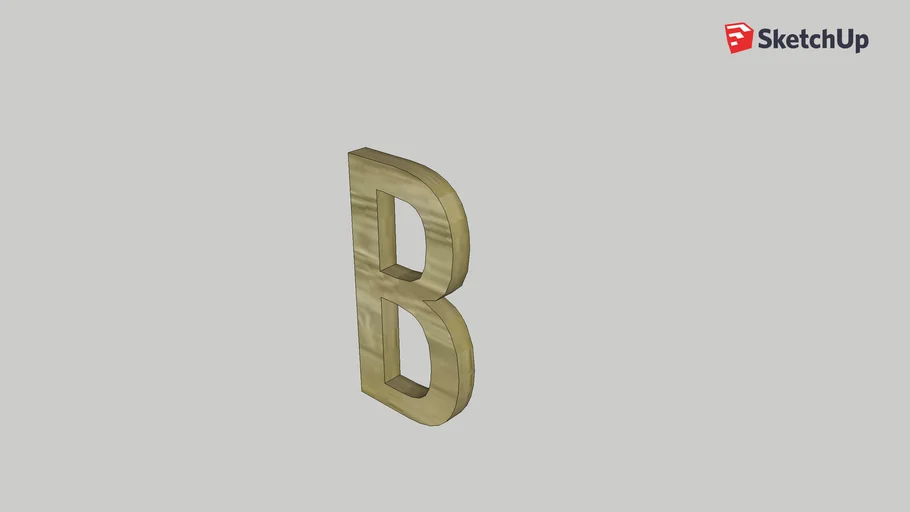 Letter 'B' | 3D Warehouse