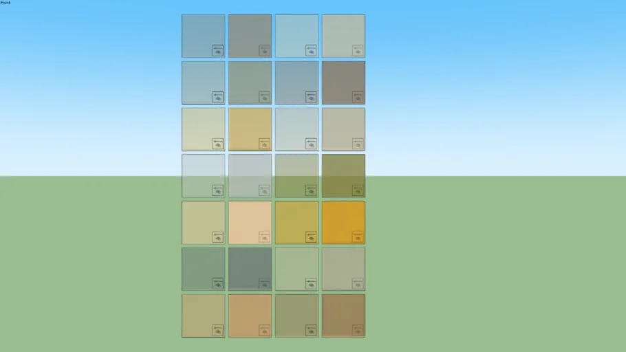 Sunset To Sunrise Gradient Window Glass | 3D Warehouse