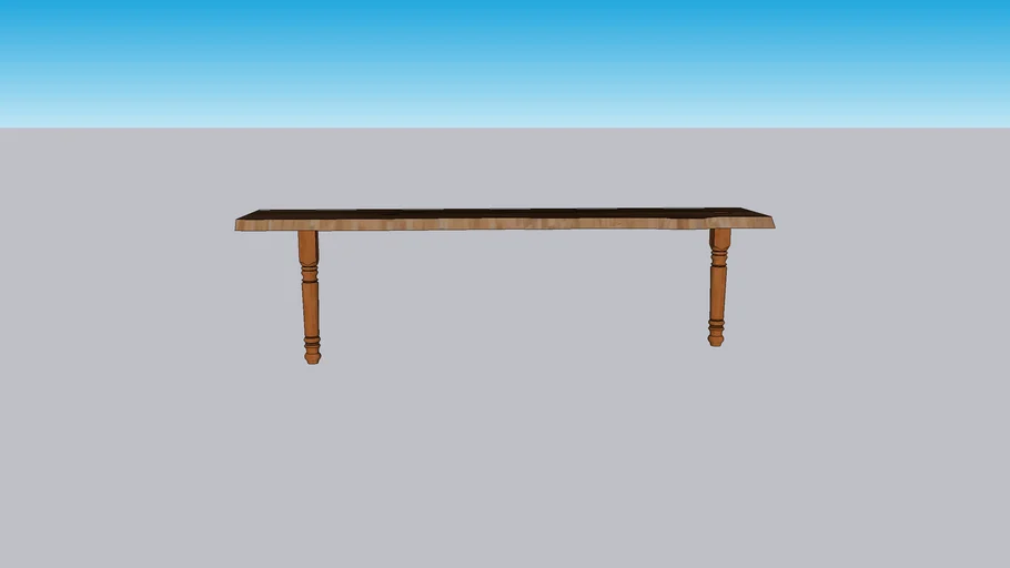 rustic table | 3D Warehouse