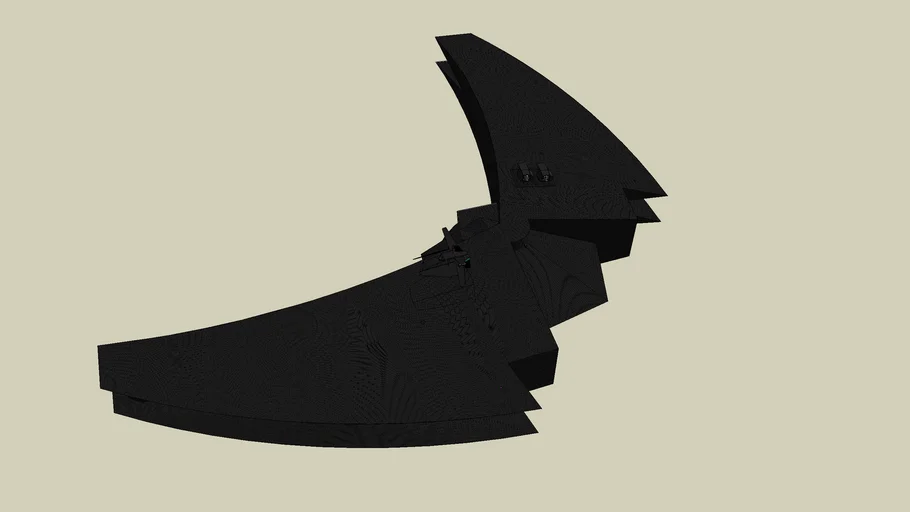 Stealth Space ship with Firecrest Shuttle | 3D Warehouse