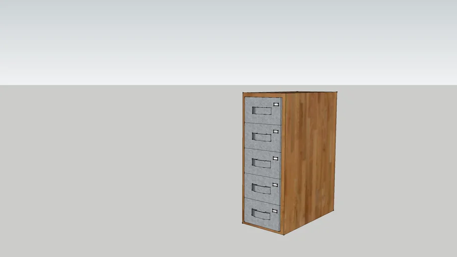 five draw filing cabnet | 3D Warehouse