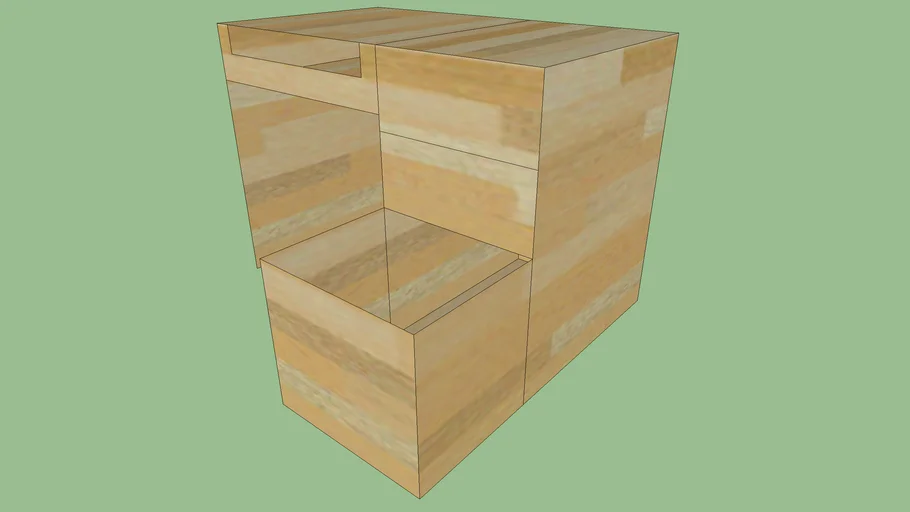 Desk (Regular, Open) | 3D Warehouse