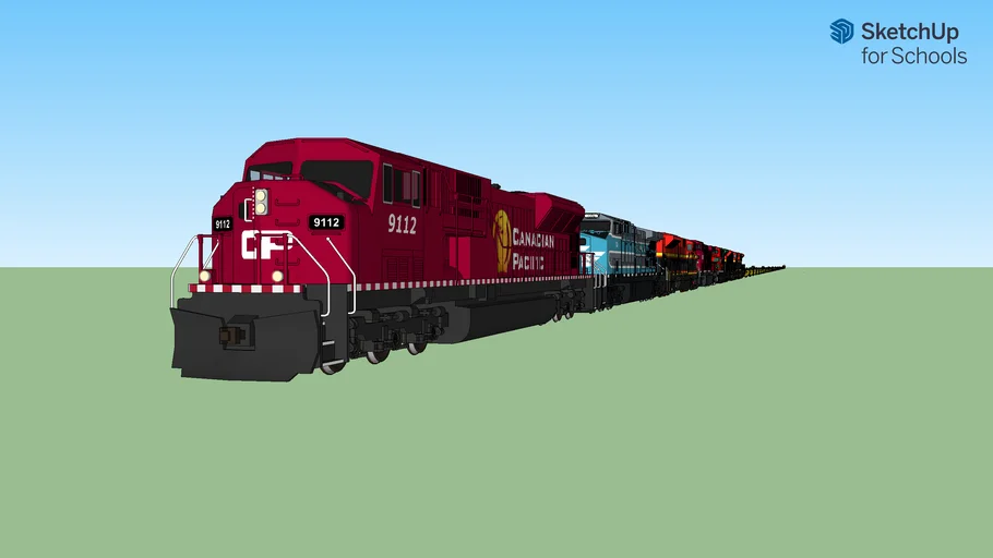 CPKC intermodal train | 3D Warehouse